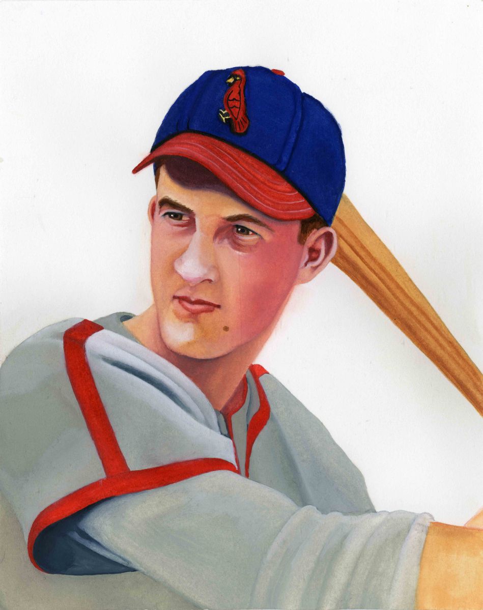 Art Spotlight: J. Scott Pedley does Stan The Man Musial – Helmar Sports ...